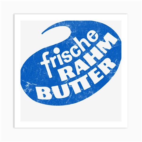 Frische Rahmbutter Ddr Retro Aesthetic Art Print By Rudiart Fy