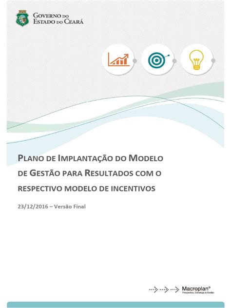 Plano De Implantação Do Modelo De Gpr E Do Modelo De Incentivos Pdf Desenvolvimento