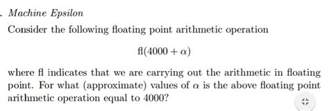 Solved Consider The Following Floating Point Arithmetic