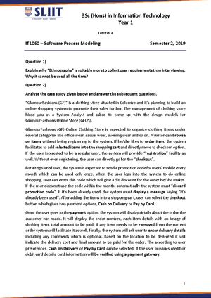 SPM Tutorial Babe Version BSc Hons In Information Technology Year Tutorial IT