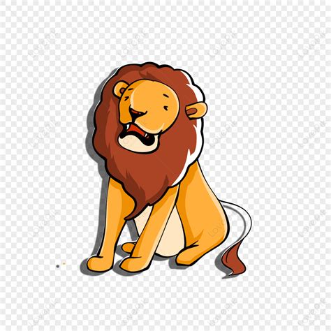 만화 일러스트 귀여운 사자 클립 아트배너삽화 Png 일러스트 무료 다운로드 Lovepik