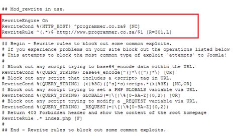 redirect manager not working in joomla za