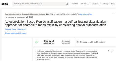 Autocorrelation Based Regioclassification A Self Calibrating
