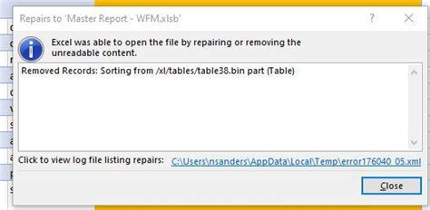 Have You Seen This Type Of Table Error And How Would You Go About Fixing It R Excel
