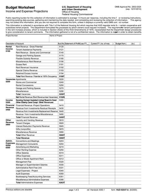 Income Calculation Worksheet Design Printable