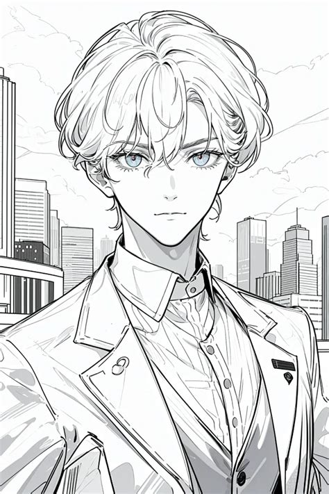 线稿男子合集｜他