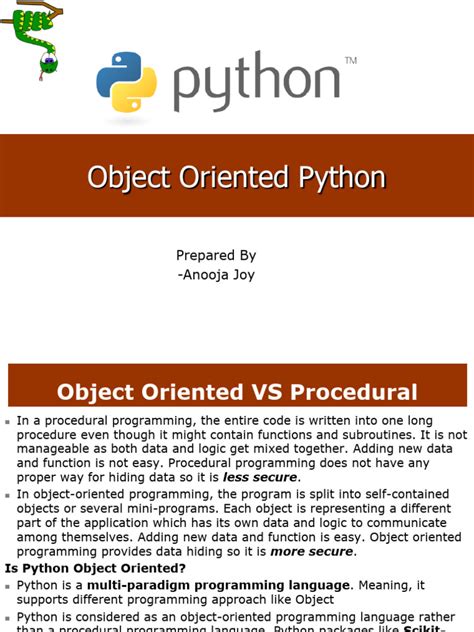 Oop Python 1 Pdf Method Computer Programming Class Computer Programming