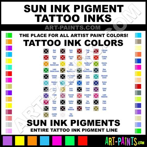 Ink Color Chart Eternal Ink Color Wheel System Nrtc