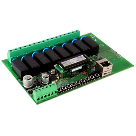 Interfaccia Ethernet Lan Output 8 Relè 1 Input Display Lcd Timer Web E