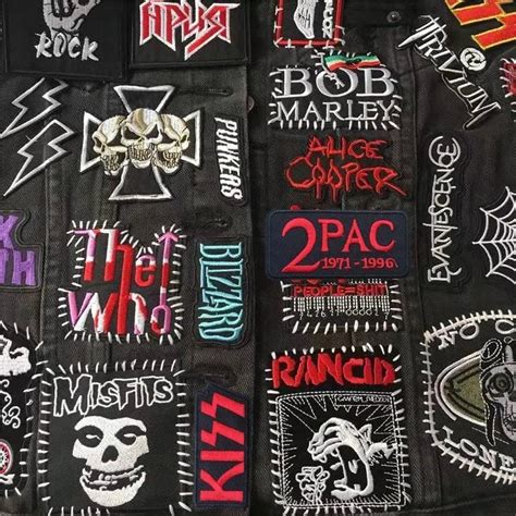 Embroidered Rock Patches Etsy