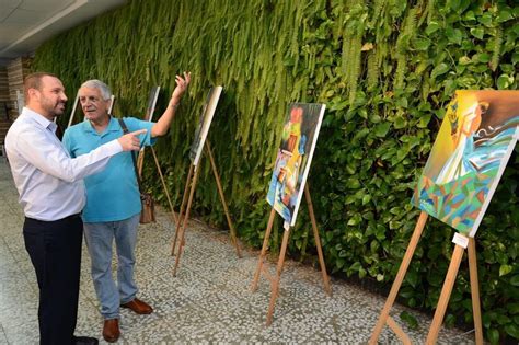 תערוכת יחיד של הצייר שלמה בן פורת נפתחה בלובי עיריית חולון Be106