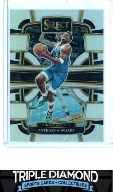 2023 24 Panini Select Anthony Edwards Concourse Argent Prizm Wolves