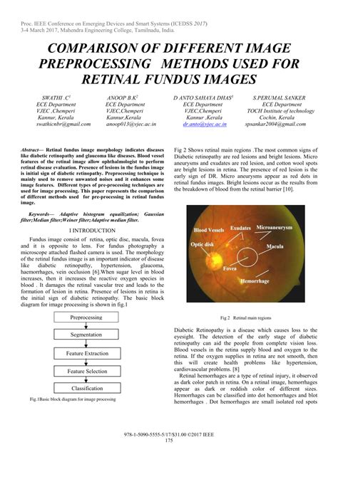pdf comparison of different image preprocessing methods used for