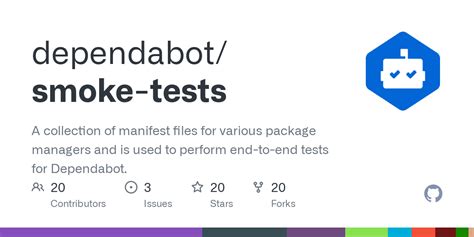 Github Dependabotsmoke Tests A Collection Of Manifest Files For Various Package Managers And