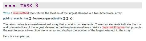 Solved Task 1 Write A Java Method That Returns A New Array