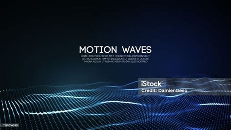 3d 빛나는 추상적 인 디지털 웨이브 입자 미래의 벡터 일러스트입니다 Hud 요소입니다 기술 개념입니다 추상적인 배경입니다 0명에 대한 스톡 벡터 아트 및 기타 이미지