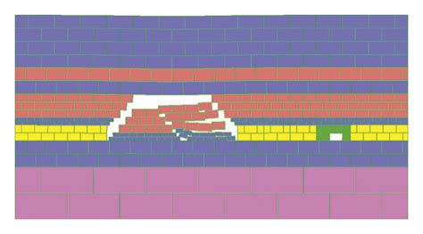 Simulations Of The Roof Caving Process A 30 M B 40 M C 50 M Download Scientific