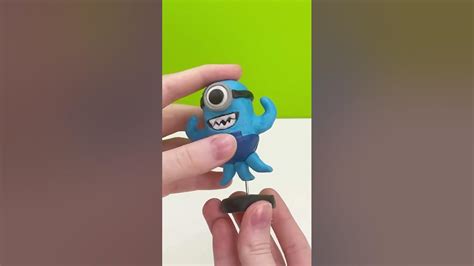 Голубой Миньон из Радужных Друзей Роблокс ИЗИ Лепка Shorts Youtube