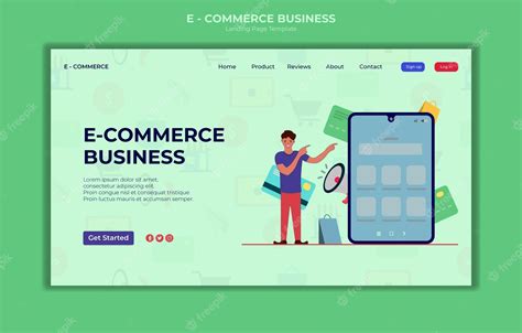 premium vector landing page vector illustration page illustration of guy development ecommerce