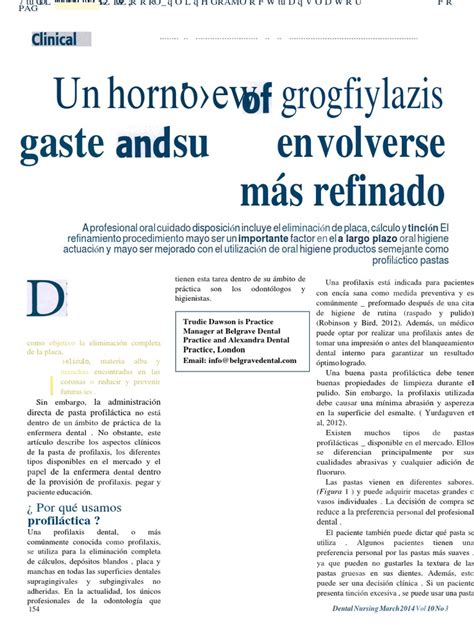 An Overview Of Prophylaxis Paste And Its Use In Dentistry Pdf Odontología Fluoruro