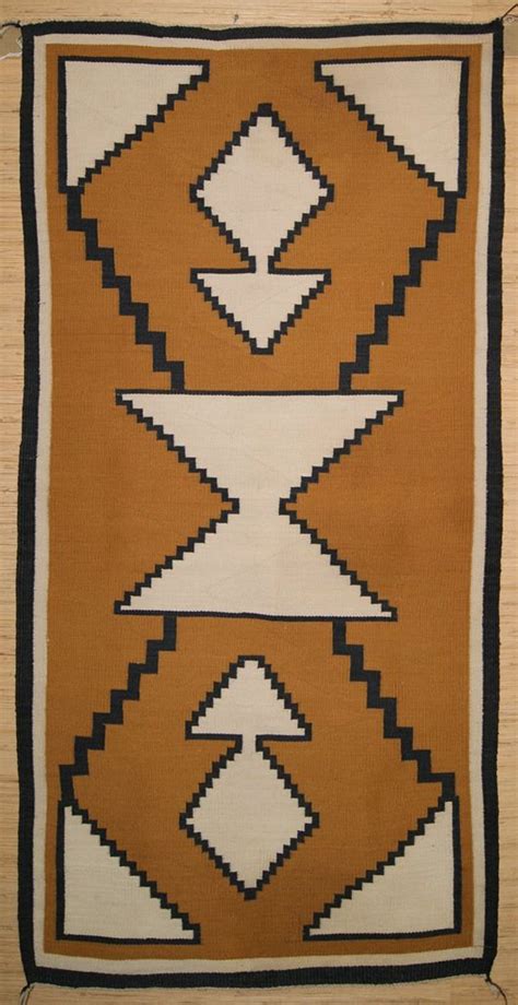 Historic Navajo Storm Pattern Saddle Blanket