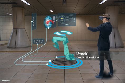 Iot 스마트 기술 미래 산업 40 개념에서 엔지니어 사용 증강 가상 현실 교육 및 훈련 수리 및 유지 보수 판매 제품 및 사이트 디자인 그리고 더 많은를 혼합 개념에 대한