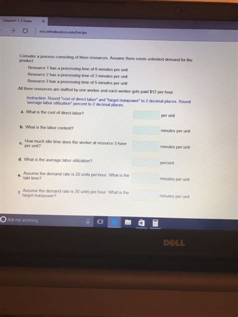 Solved Consider A Process Consisting Of Three Resources