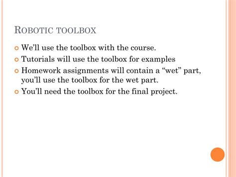 PPT Introduction To Robotics PowerPoint Presentation Free Download ID