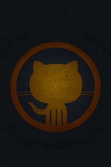 Github Logo Orange