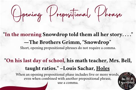 What Is A Prepositional Phrase With Professional Examples An Ela Experience