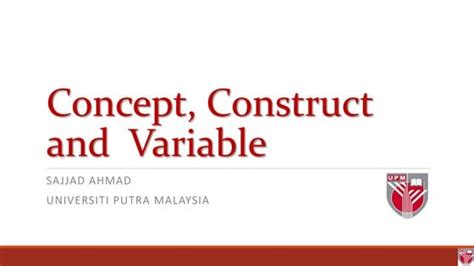 Concept Construct And Variable Pptx