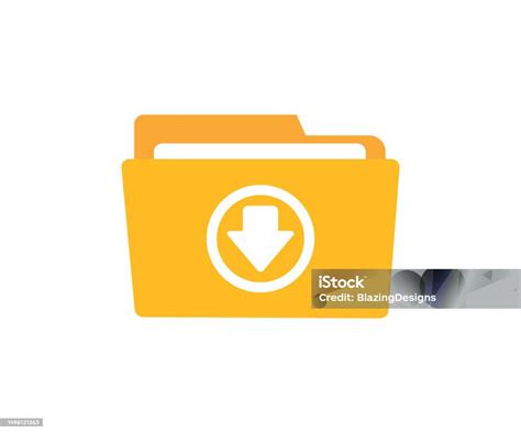 폴더 플랫 아이콘 기호 다운로드 폴더 문서가 있는 폴더입니다 종이 디자인을 위해 설정된 플랫 열린 폴더 아이콘입니다 문서 아이콘은 화살표 아래쪽 벡터 디자인 및 그림으로