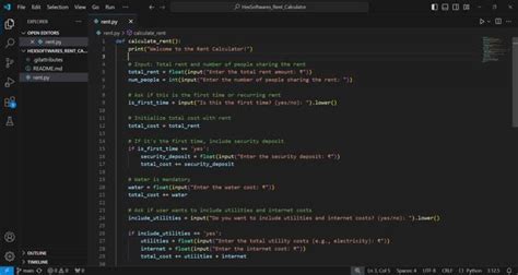 Aryan Shahare On Linkedin Python Rentcalculator Hexsoftware