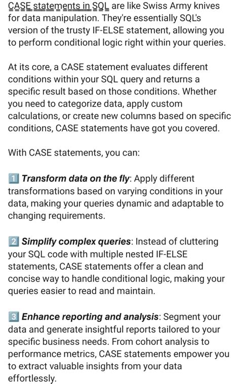 Pawan Shinde On Linkedin Case Statement In Sql Query