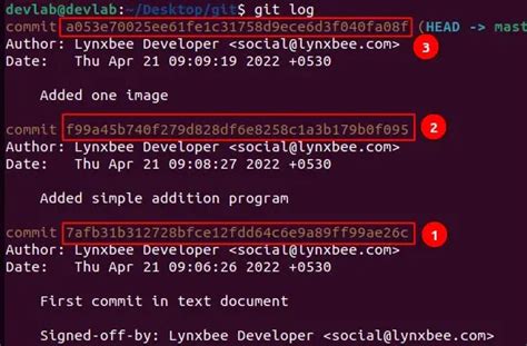 git log show commit messages in reverse order