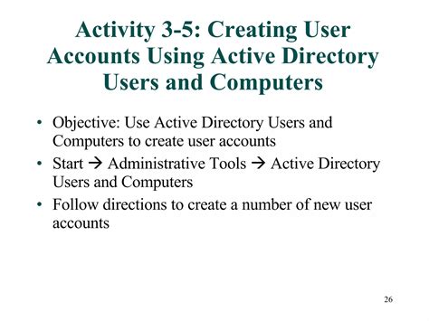 Chapter03 Creating And Managing User Accounts Ppt