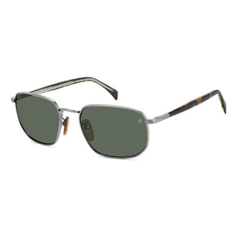 David Beckham Green Rectangular Mens Sunglasses Db 1143s 031zqt 57