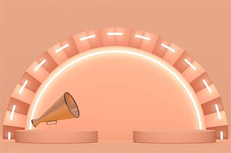 연단과 최소한의 추상적 배경 3d 렌더링 기하학적 모양 현대 웹 사이트에서 상을위한 단계 빈 제품 스탠드 0명에 대한 스톡 사진 및 기타 이미지 Istock