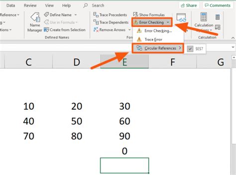Circular Reference In Excel How To Find Enable Use Or Remove