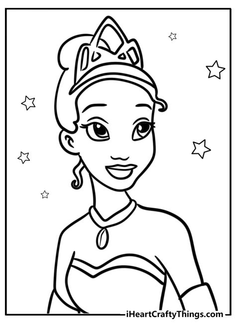 Coloring Sheet Princess Tiana