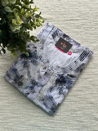 L Size Printed Italian Cotton Nighty At Rs 130000 Cotton Nightgown