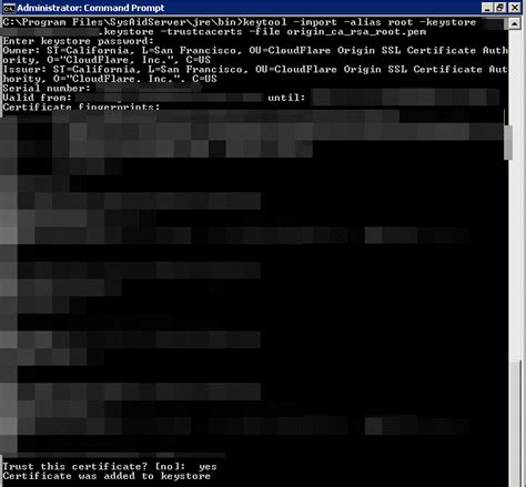 Cloudflare Certificate On Tomcat Windows Server