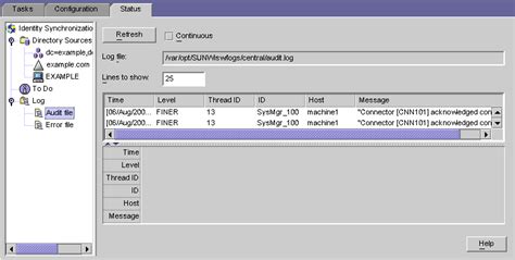 Understanding The Logs Oracle Identity Synchronization For Windows 6
