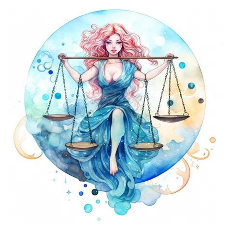 Premium Ai Image Libra Sign Kawaii Pastel Colors