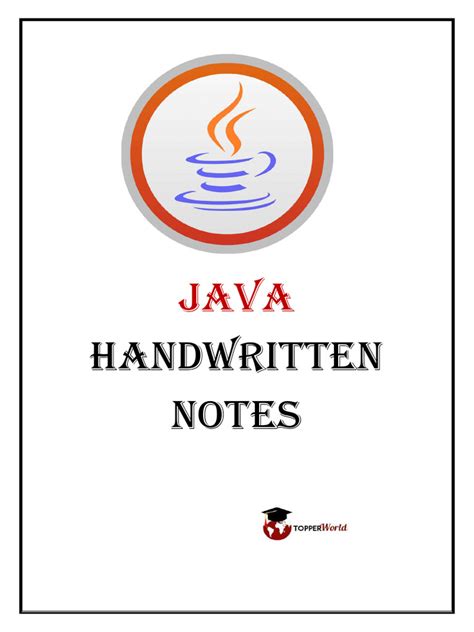 Java Study Guide For Students Pdf