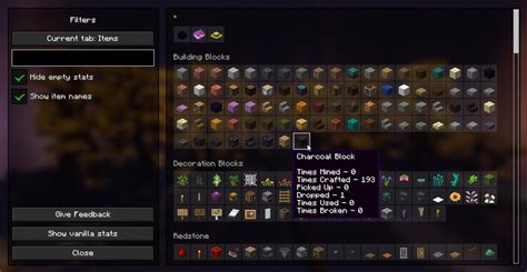 GitHub TheCSMods Mc Better Stats A Minecraft Fabric Mod That Improves The Statistics Screen
