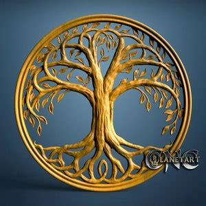 Tree Of Life D STL Model CNC Router Engraver Artcam Aspire CNC