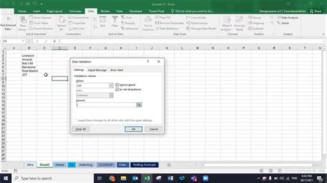 Data Validation Drop Down List Vs Combo Box Of Developer Ribbon Youtube