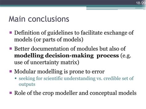 Designing Modular Frameworks For Crop Modelling Myriam Adam Ppt