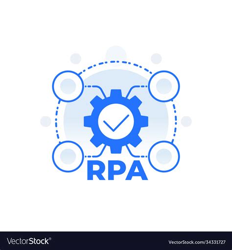 Rpa Robotic Process Automation Concept Royalty Free Vector